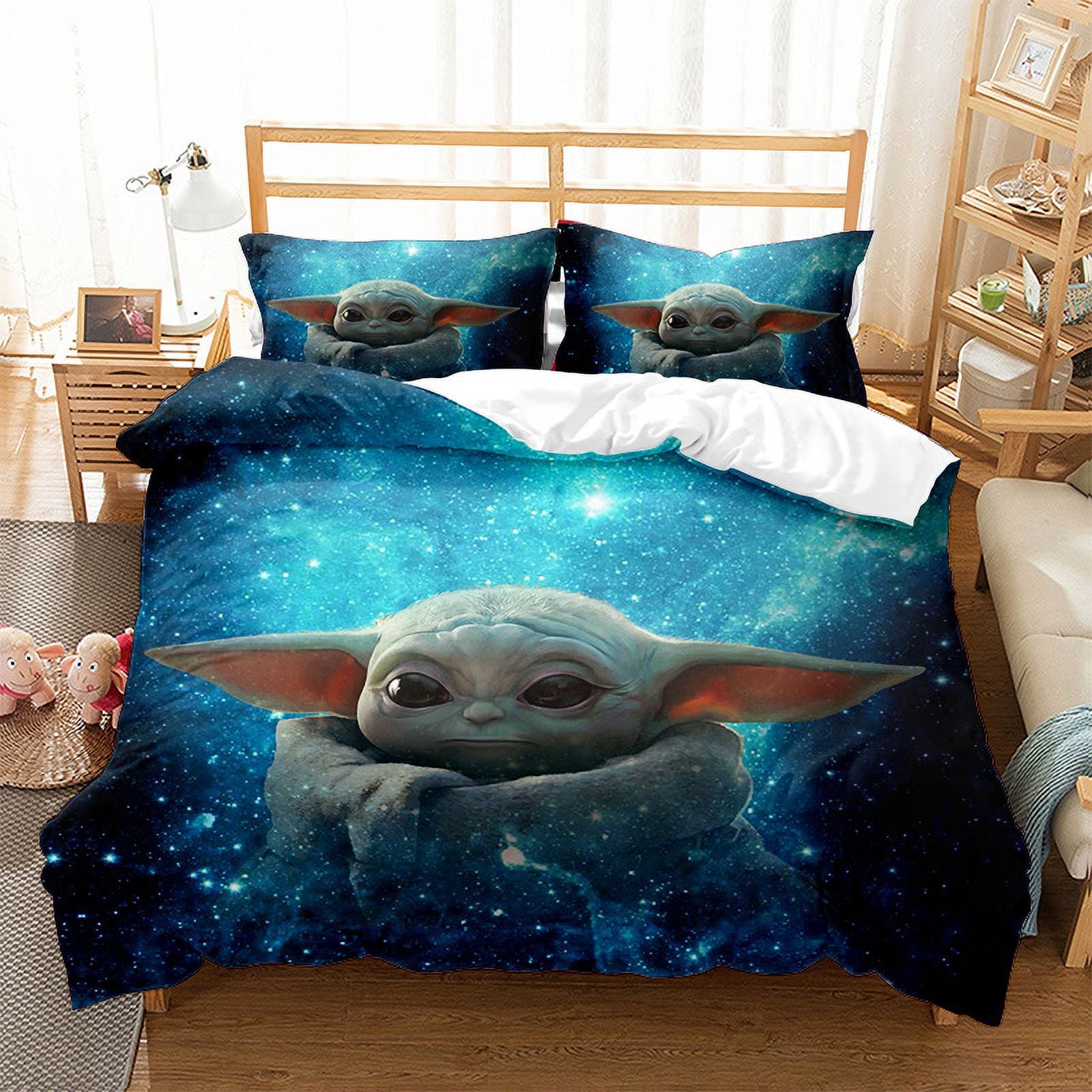 Click here for Yingd Star-Wars Yo-Da 3 Pcs Comforter Set With 2 P... prices