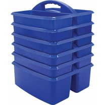 Teacher Created Resources Blue Plastic Storage Caddy, Pack of 6 ...
