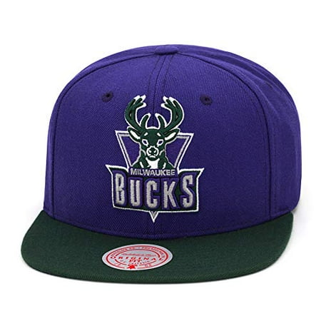 Milwaukee Bucks Snapback Hat - Purple/Dark Green/Throwback - Basketball ...