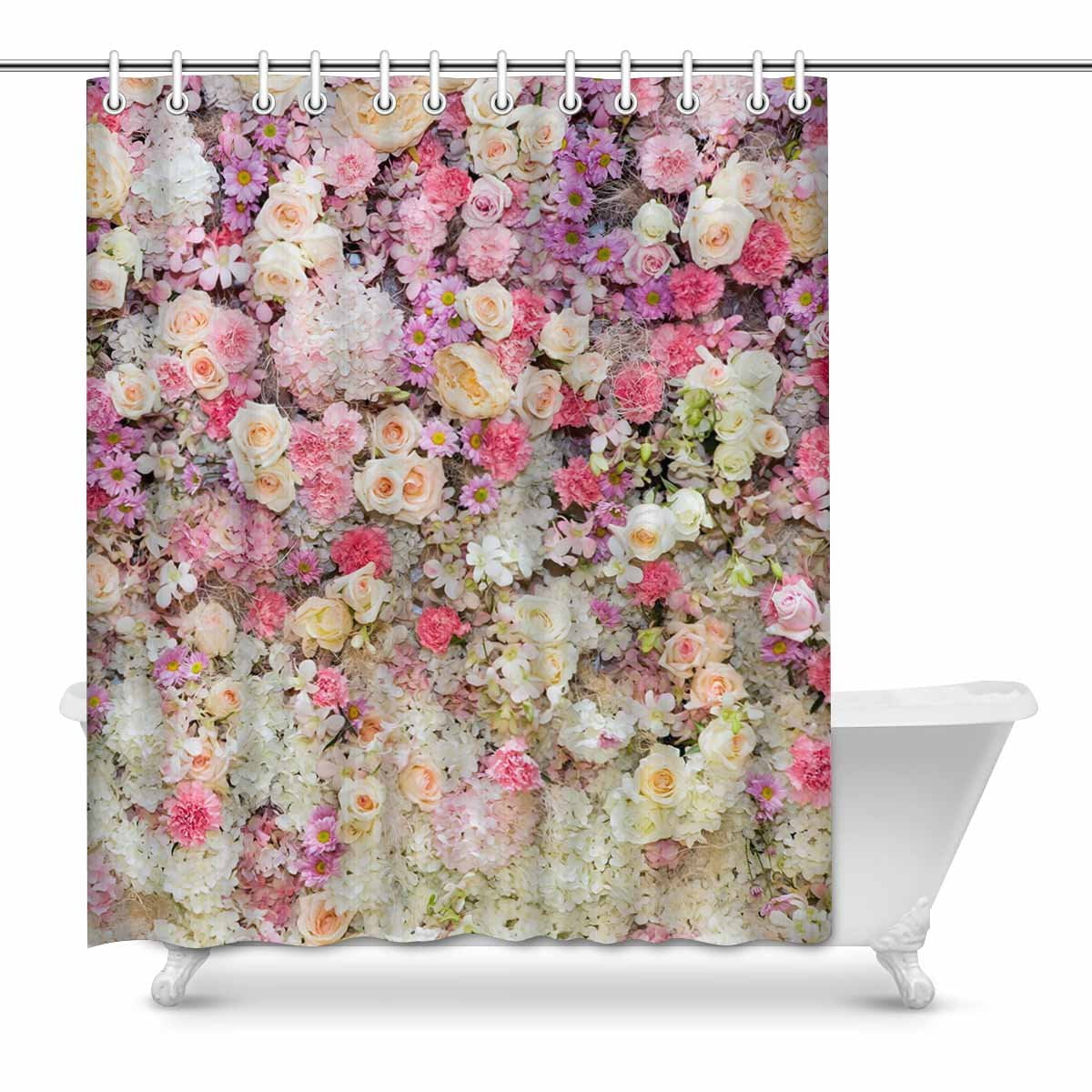 MKHERT Beautiful Spring Flower Bouquets Decor Waterproof Polyester ...