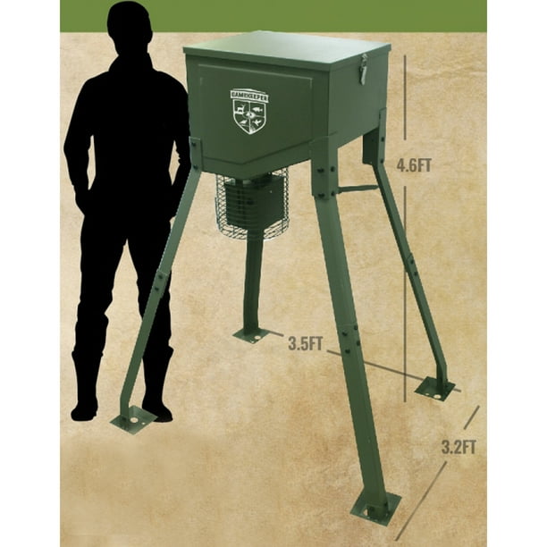 Mossy Oak Gamekeeper 100 lb Capacity Steel Deer Feeder - Walmart.com ... Mossy Oak Gamekeeper 100 lb Capacity Steel Deer Feeder - Walmart.com ...