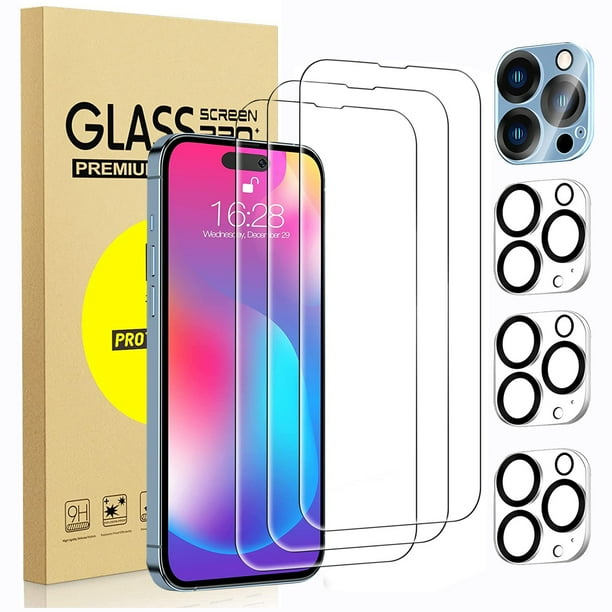 Wukang 3 Pack Screen Protector for iPhone 14 Pro Max 6.7" with 3 Pack ...