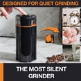 Silent Vortex Electric Coffee Grinder: 3 oz Capacity, 5x Quieter, 175W ...