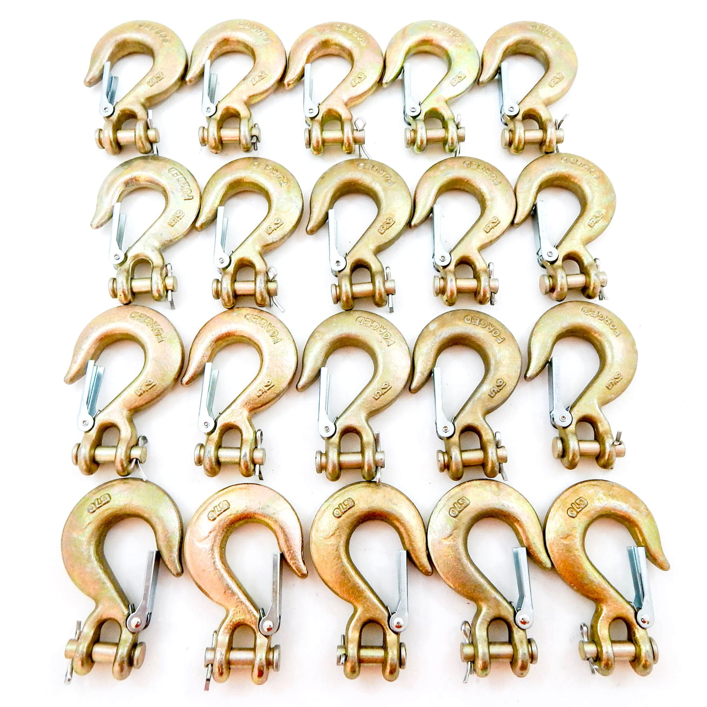 Red Hound Auto (20) 5/16 inches Clevis Slip Hooks with Latch - Grade 70 ...