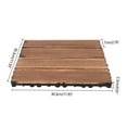Autrinix Snap-Together Deck Tiles 12x12 Inches, Non-Slip Outdoor ...