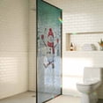 Cartoon Winter Skiing Snowman Window Privacy Film, Rainbow Film ...