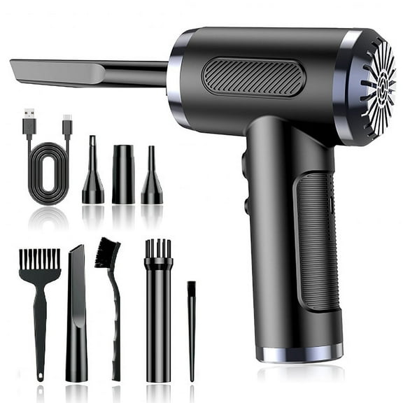 WOLFBOX Electric Air Duster with Removable Battery & Cordless 3-Speed ...