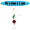 Sophisticated Pomegranate Shape Genuine Leather Charm Accessory for Car ...