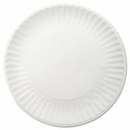 AJM Packaging Corporation White Paper Plates, 9" Diameter, 100 Count ...