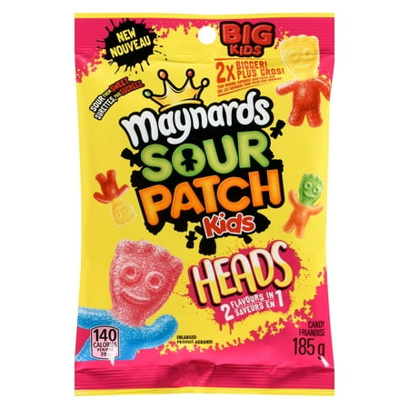Maynards Big Sour Patch Kids Heads Candy, 185G | Walmart Canada
