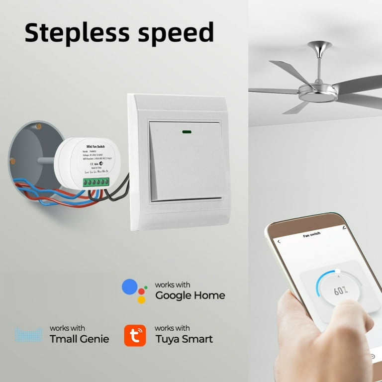 Alexa Ceiling Fan Control Switch | Shelly Lighting