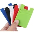 Silicone Card Holder for All Smartphones, Stick-on Pouch Wallet Sleeve ...