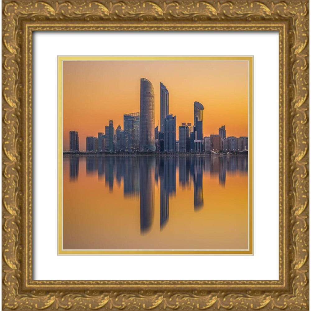 Shamaa, Mohammed 15x15 Gold Ornate Wood Framed with Double Matting ...