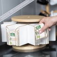 Made Easy Metal Carousel Tea Bag Organizer, Kettle Stand for Home ...