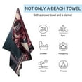 Funny Astronaut Oversized Beach Towel XL Pool Camping Swim Towels 32 ...
