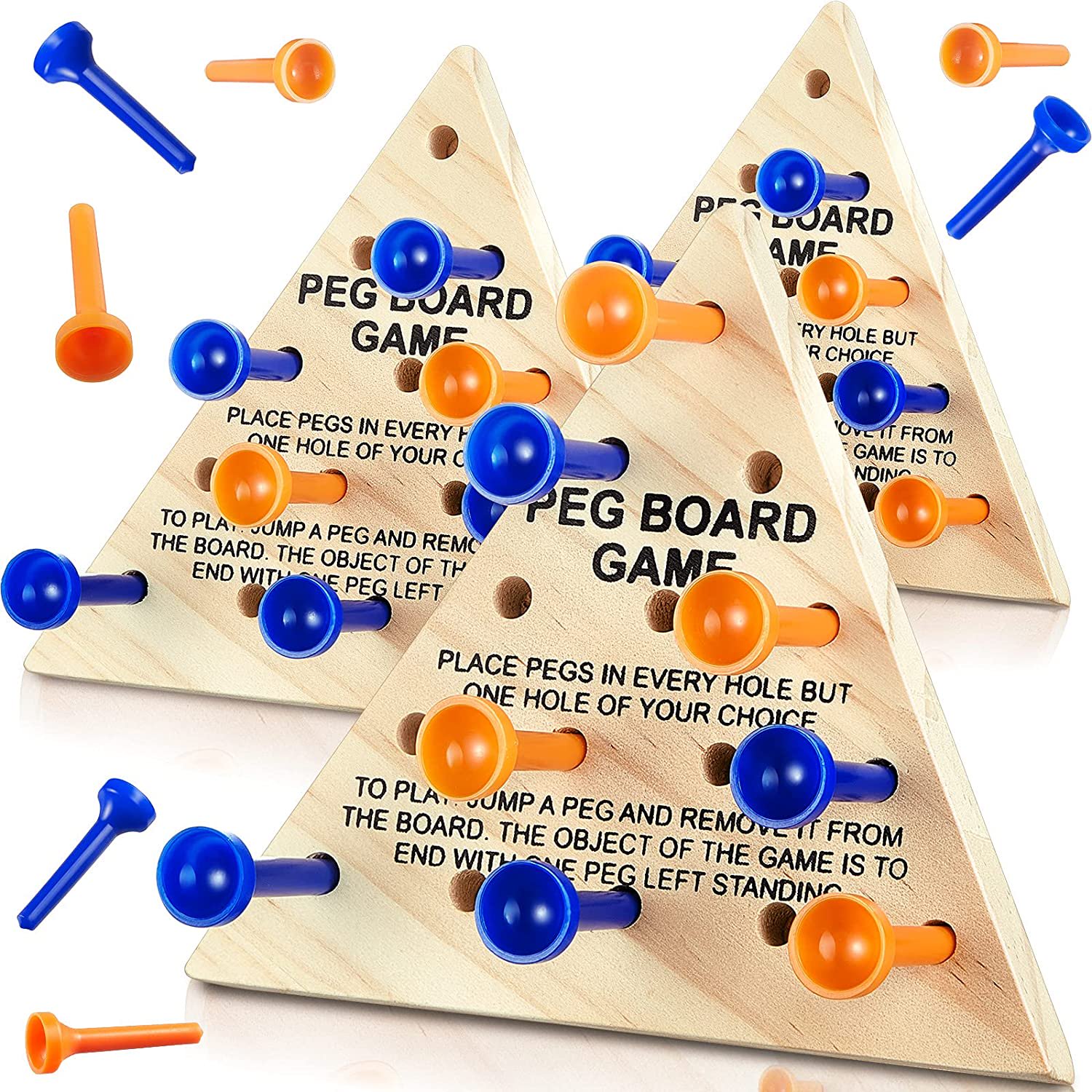 6 Packs Wooden Triangle Peg Games Triangle Wooden Board Game Family Board Game Wooden Strategy Toy Travel Games for Teens People Funny Learning Puzzles | Walmart Canada 6-packs-wooden-triangle-peg-games-triangle-wooden-board-game-family-board-game-wooden-strategy-toy-travel-games-for-teens-people-funny-learning-puzzles-walmart-canada