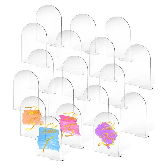 UNIQOOO Arch Acrylic Table Signs, Perfect for Wedding Table Numbers ...