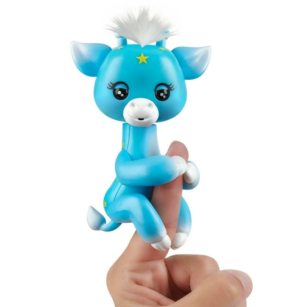 Fingerlings Baby Giraffe - Lil' G (Blue) - Friendly Interactive Toy by ...