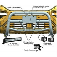 Black Horse Off Road BBDG700ASPPLFR Bull Bar with Skid Plate for Dodge ...