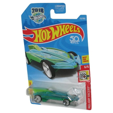 Hot Wheels Holiday Racers 6/6 (2018) Green HW Formula Solar Toy Car 172 ...