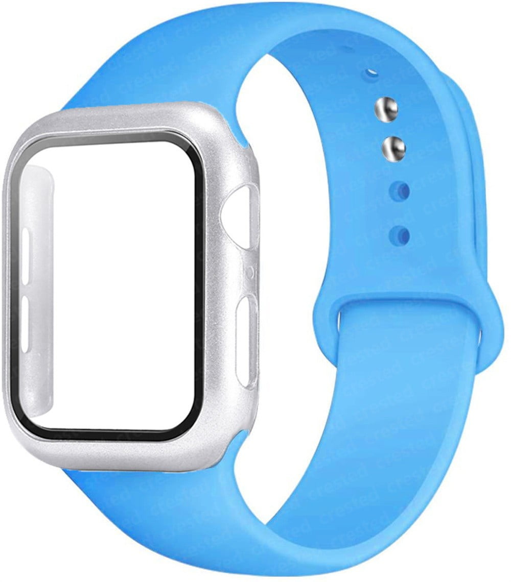 Case+ Strap For Apple Watch Band 44mm 40mm 38mm 42mm Silicone ...