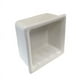 Recessed Soap Dish - Foot Rest Niche - Porcelain - Approx 6x6 - Almond ...