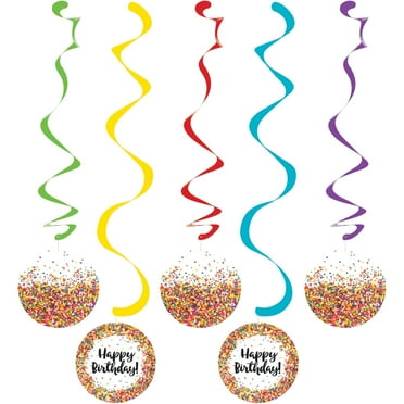 30' Crepe Paper Happy Birthday Streamers - Walmart.com