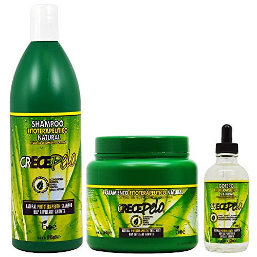 Buy BOE Crece Pelo Fitoterapeutico Natural Shampoo 32.63oz & Treatment ...