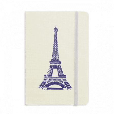 Eiffel Tower Outline France Paris Notebook Official Fabric Hard Cover ...