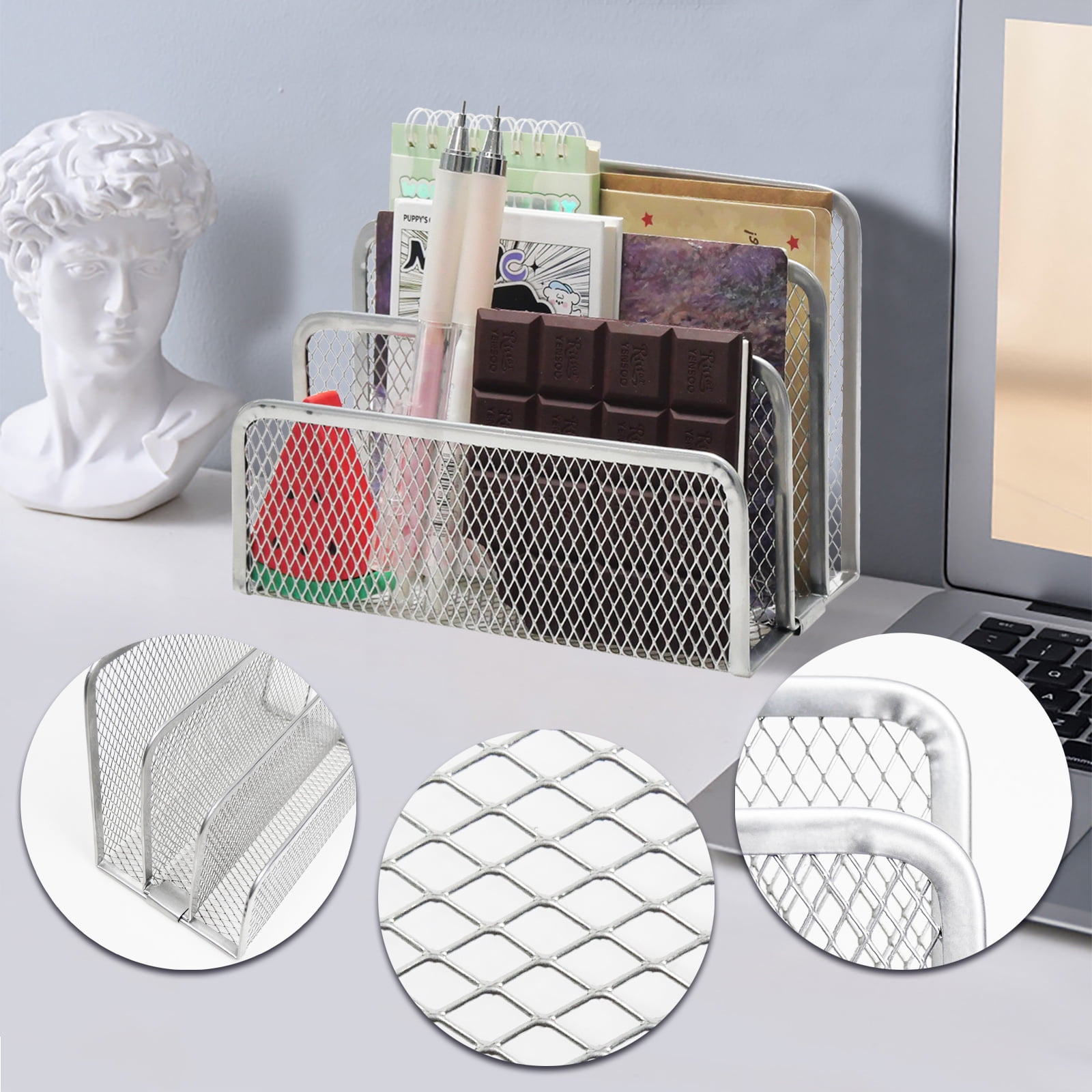 AGCAN Desk Mail Organizer, Metal Mesh Letter Holder Philippines | Ubuy