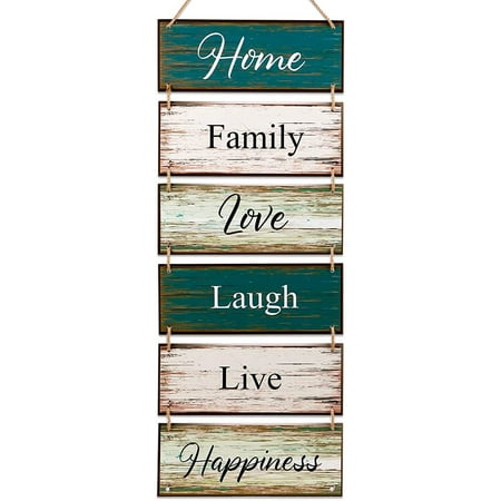 Large Hanging Wall Sign,Rustic Home Farmhouse Decor,Vertical Wall Decor ...