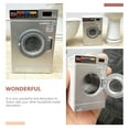 WASHWEPE Dollhouse Laundry Machine Mini Size Grey 1Set 2.1X1.3X1.1in ...