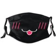 3 count Cute Mask Mouth Mask With 6 Filter Pocket Washable Adjustable ...