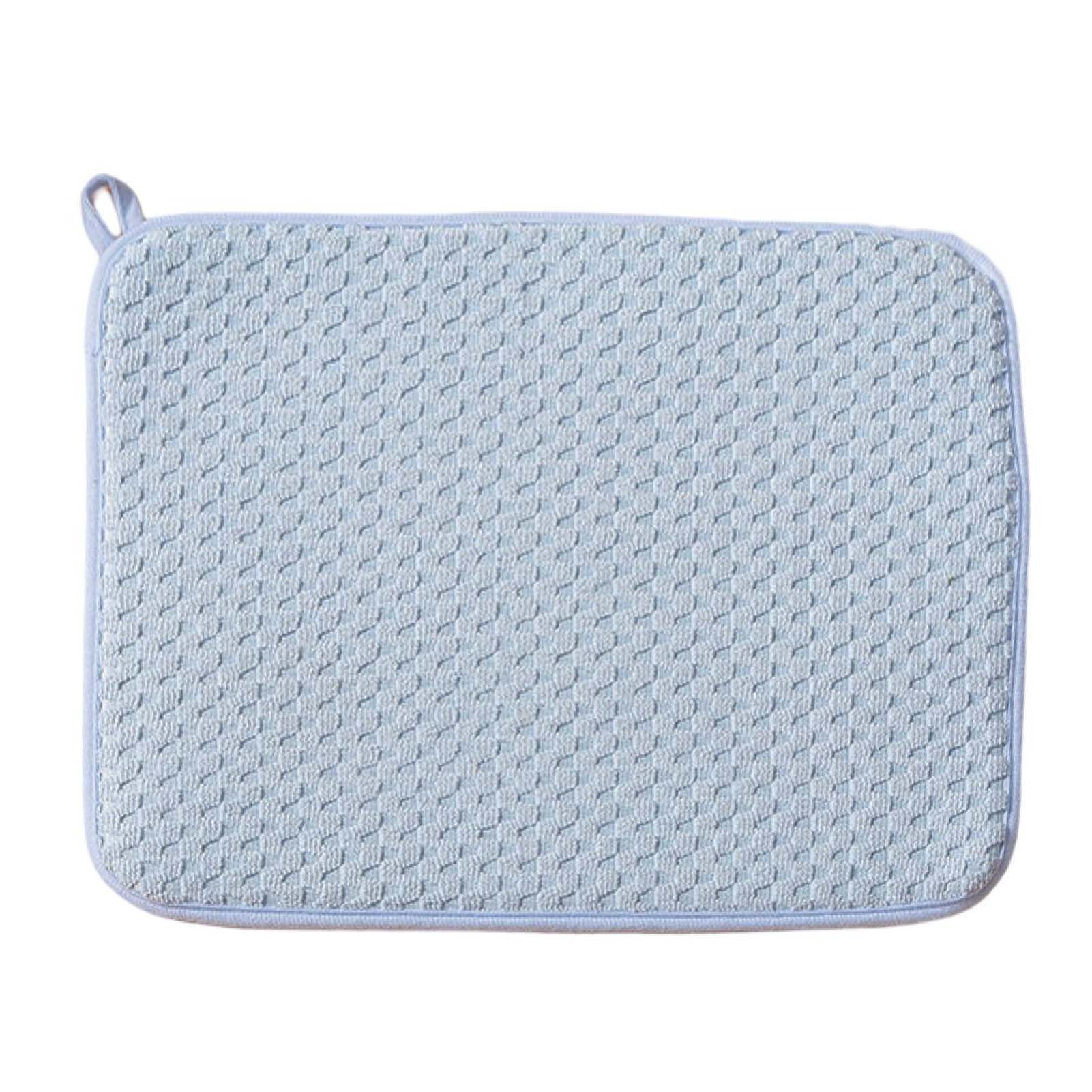 Dish Drying Mat Strong Water Absorption Quick Dry Hanging Hole ...