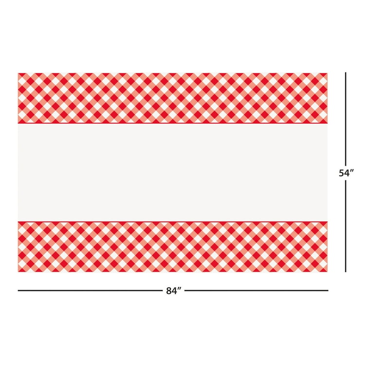 Red Checkered Tablecloth Border
