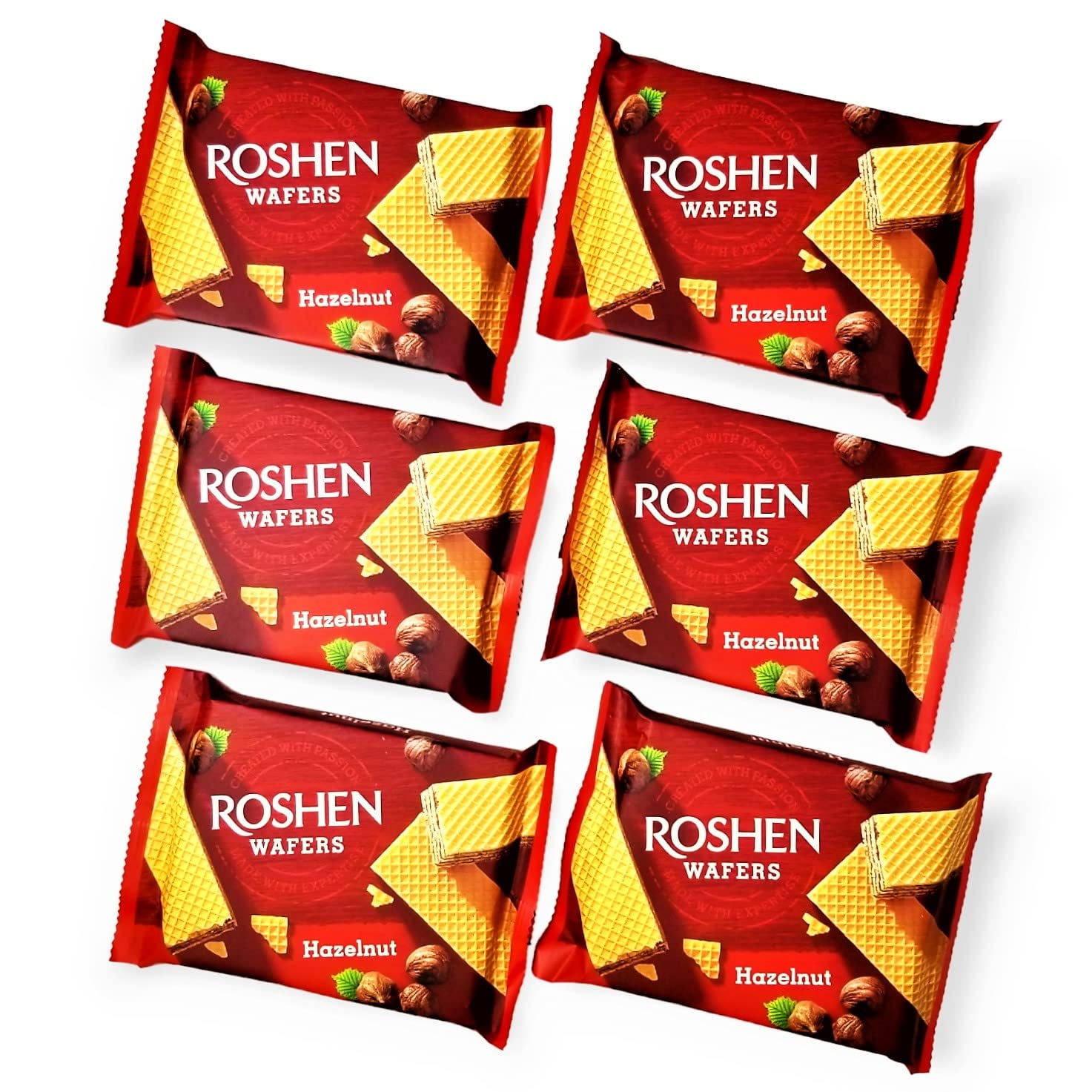 Roshen Crispy Flavorful Wafers Layered with Hazelnut Filling, Kosher ...