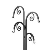 Indoor Panacea Four Way Scroll Hanger, Metal Black, 72"H - Walmart.com