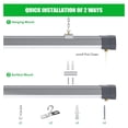 2 Pack 120W LED Shop Light 15600LM, 5000K Linkable LED Utility Shop ...