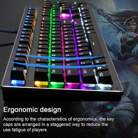 Wired Floating Keyboard Ergonomic Waterproof Mechanical Keyboard ...