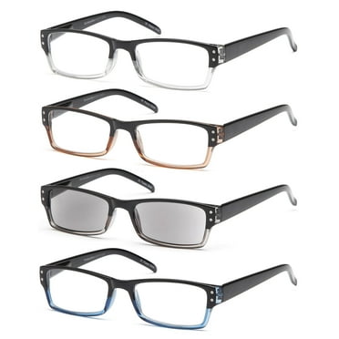 6 Pack Reading Glasses by BOOST EYEWEAR, Traditional Black Frames, for ...