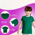 MISS POPULAR Youth Girls' 8-Pack Plain Cotton T Shirts, Short Sleeve ...