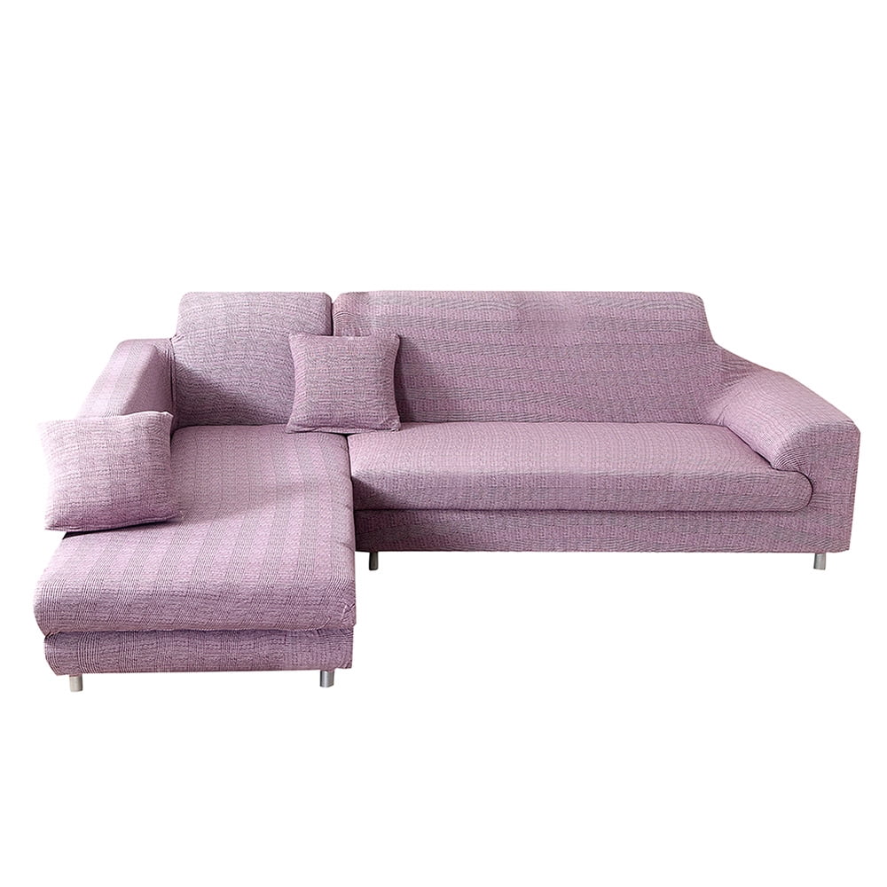 CJC 2 Piece Sofa Cover for 3+3 Seater L-Shaped Sectional Sofa, Fabric ...