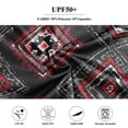 Black Background with Red Square Women's Rash Guard Shirts UPF 50+ Sun ...