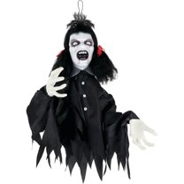 Haunted Hill Farm Animatronic Demon Woman on Swing with Lights and ...