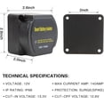 Isolator 12V Kit 140Amp Split Charge Relay with 20ft 6AWG Wiring Kit ...