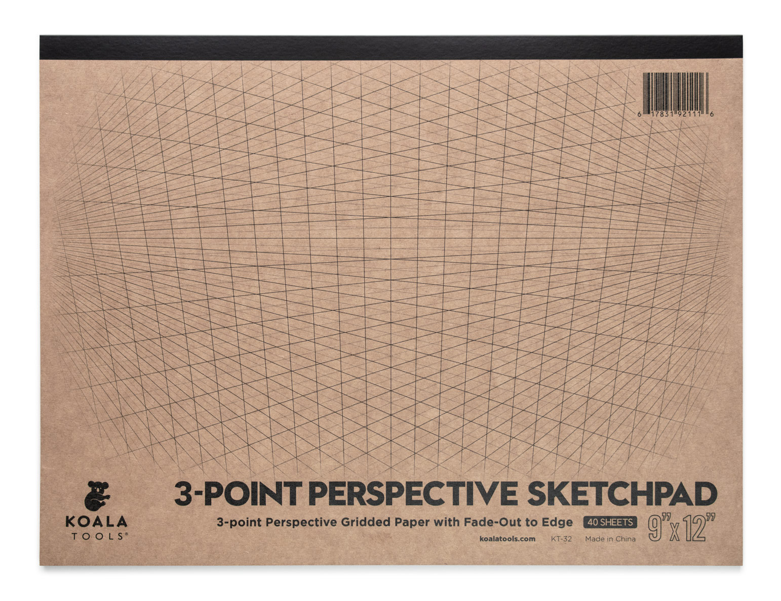 Koala Tools Drawing Perspective (3-Point) Large Sketch Pad | 9” X 12 ...