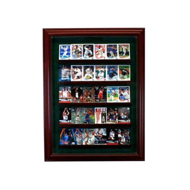 Perfect Cases PC-30CRDCB-C 30 Card Cabinet Style Display Case, Cherry ...