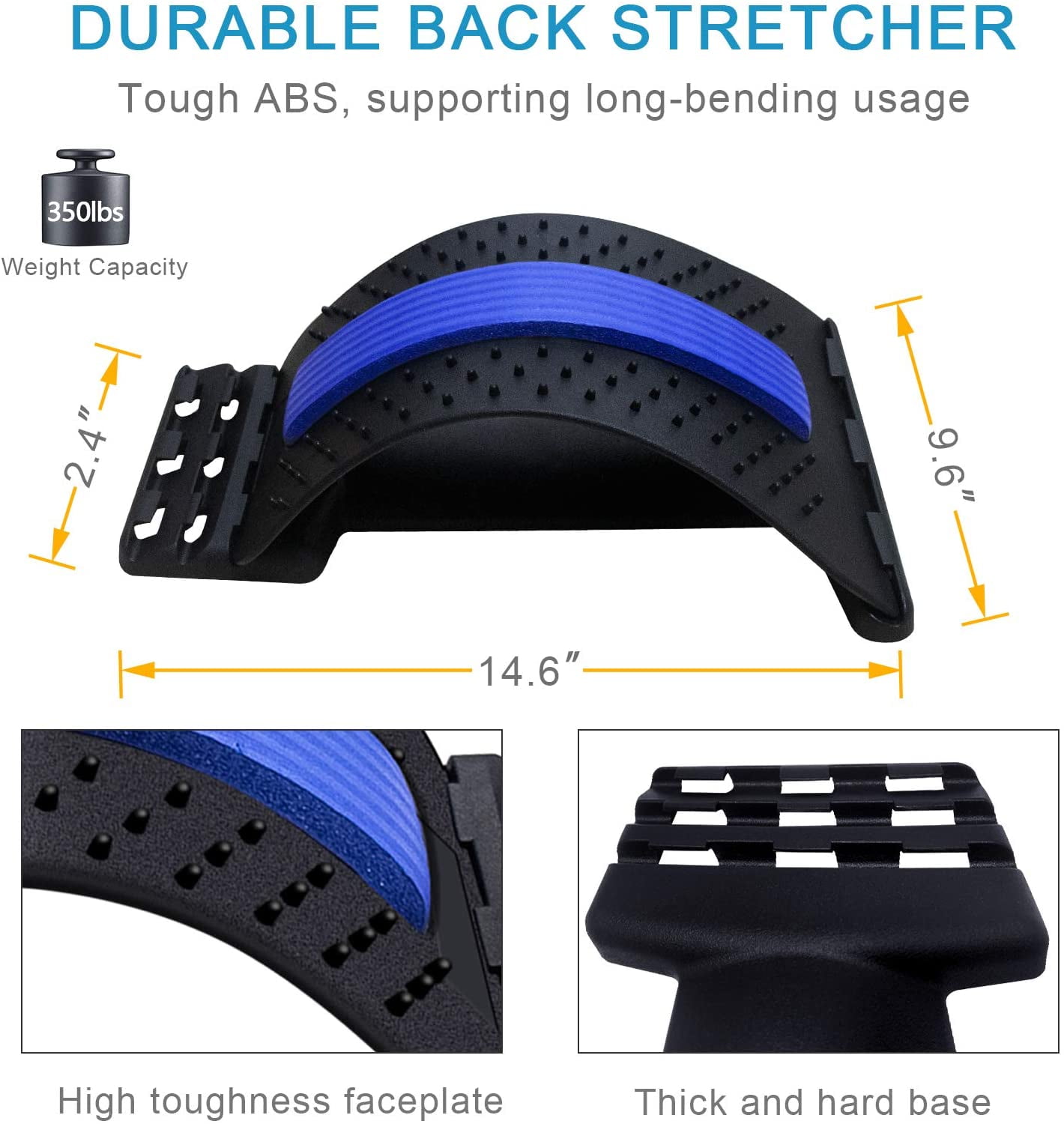 Back Stretcher, Arched Lumbar Back Stretcher for Pain Relief, Lower ...