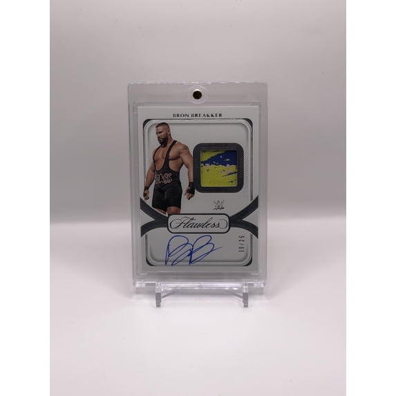 2024 Panini Flawless Bron Breakker #SP-BBK Silver /25 Auto Patch ...