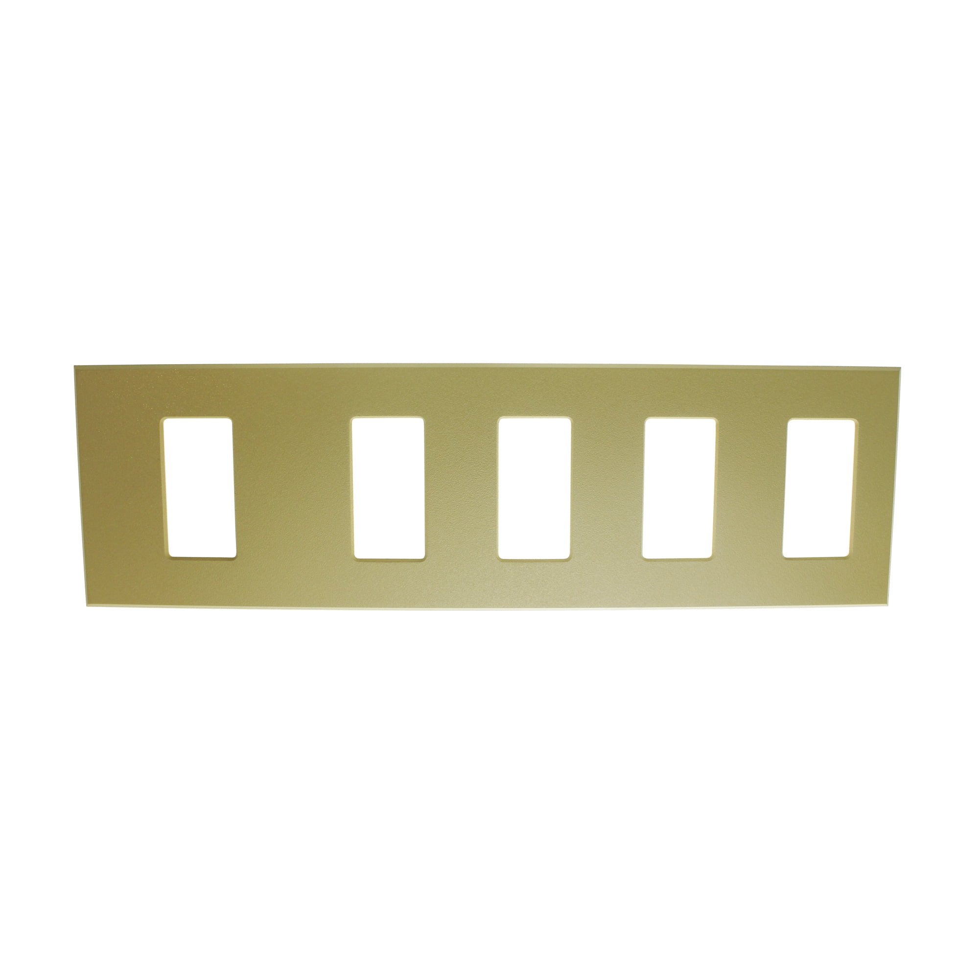 lightolier controls nfb5ssssli multi 5 gang faceplate wall plate, ivory ...